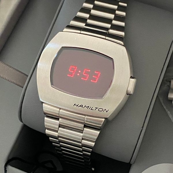 For Sale Amazing Hamilton Pulsar PSR O LED watch reissue | WatchCharts