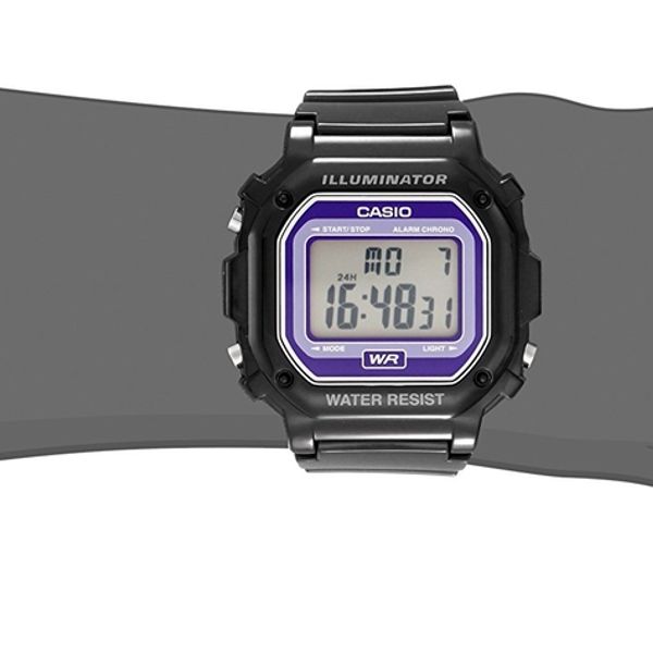 Casio Kids F-108WHC-1BCF Classic Digital Watch With Black Resin Band ...