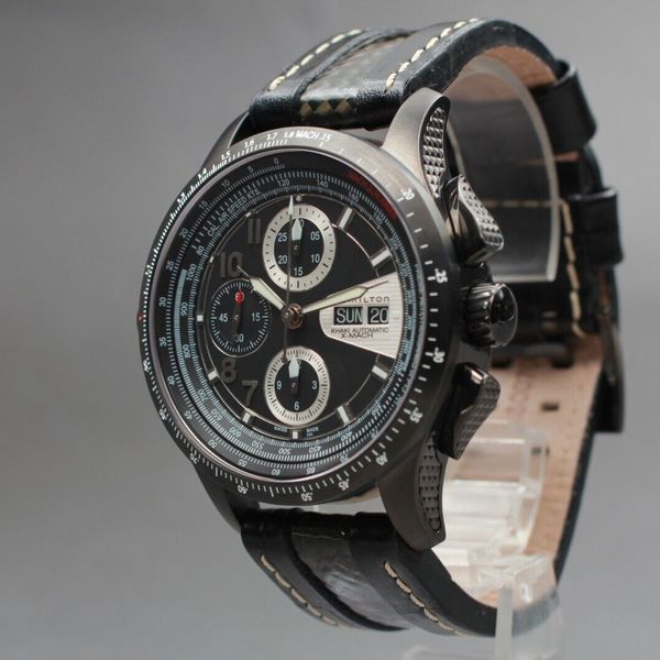 [MINT] Hamilton Khaki X-MACH H766860 Chronograph Automatic Men's Japan ...
