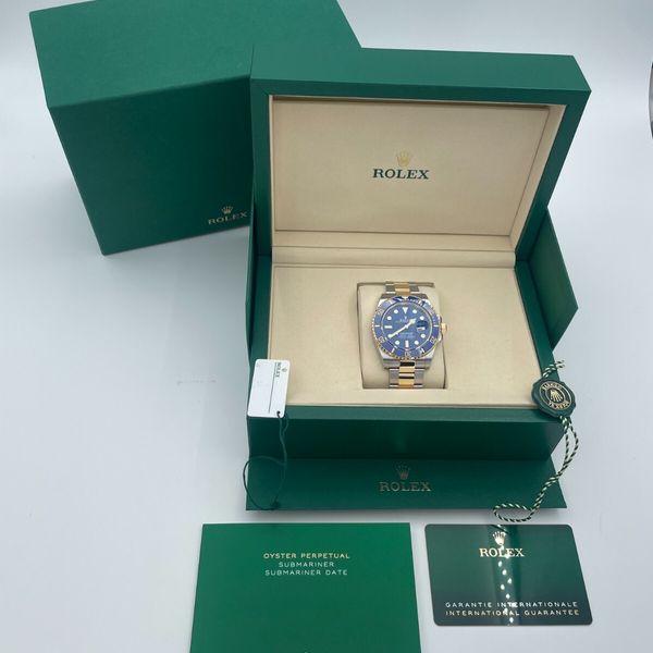2025 Rolex Submariner Date 126613LB 41mm Two Tone Blue and Gold BOXES ...