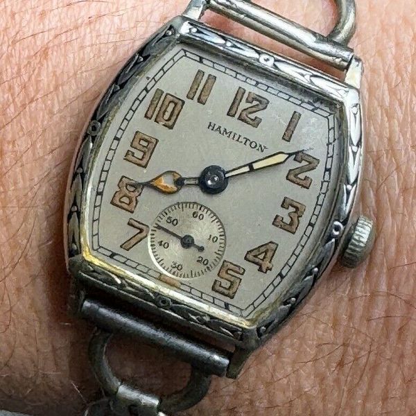 Rare 1920's HAMILTON Original Dial WWI Manual Wind 987 ORIGINAL FULLY ...