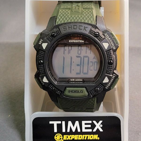 Timex Expedition Large Digital Display Water Resistance Stop Watch ...