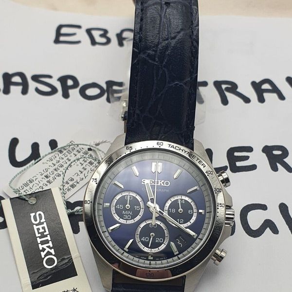 BRAND NEW SEIKO SELECTION Chronograph SBTR019 Men's Watch BLUE UK ...