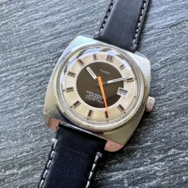 VINTAGE TIMEX VISCOUNT AUTOMATIC REF:47670 3272 MEN WRISTWATCH EU ...