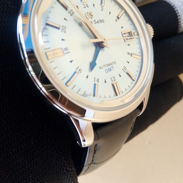 Custom Grand Seiko Elegance Blue Men's GMT MOD Watch - NH34GMT ...