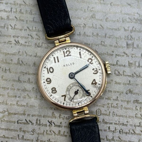 Vintage Ladies 9ct Gold Cased Rolco Rolex Wristwatch Watch ...