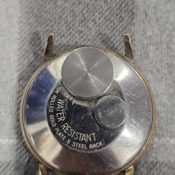 Rare Vintage Gold plated 10k Mens Timex Waterproof Watch FaceNo Band ...