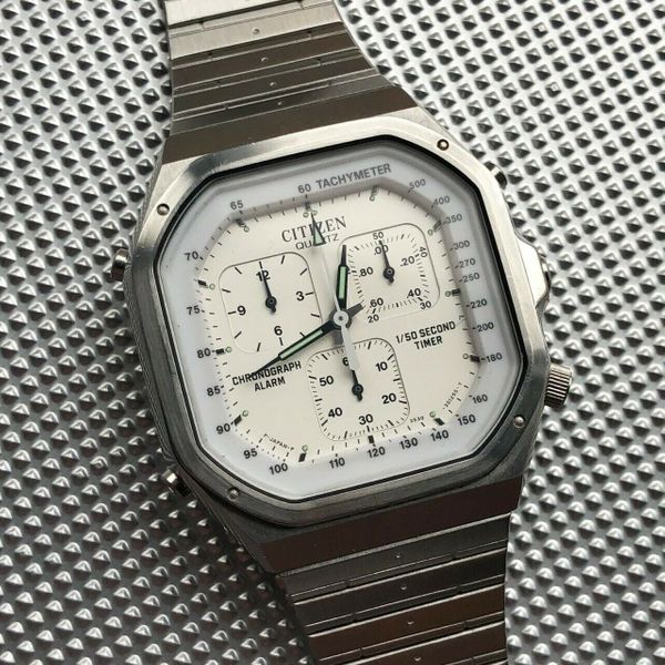 New Old Stock 1985 Citizen 3530-35100 Analog Quartz Chronograph ...