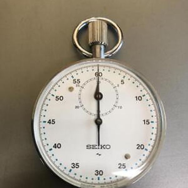 Seiko 88-5011 Stopwatch 1960's Pocket Mechanical Hand Winding Stop ...