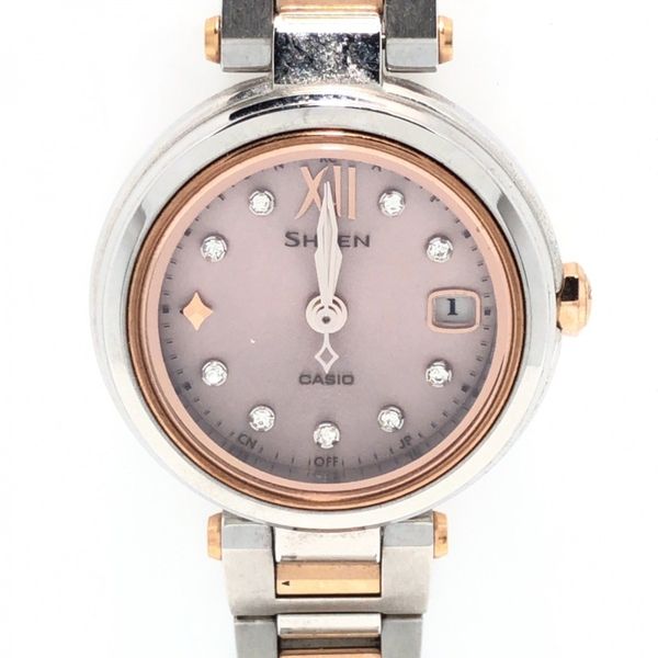 [New] [Used] CASIO SHEEN watch rhinestone pink gold | WatchCharts ...