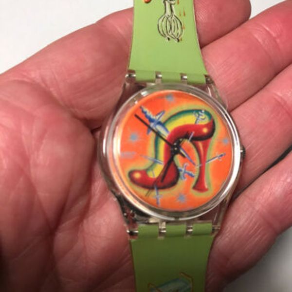 Vintage 1998 SWATCH Watch STILETTO GK270 Artist Cisco Jimenez New ...
