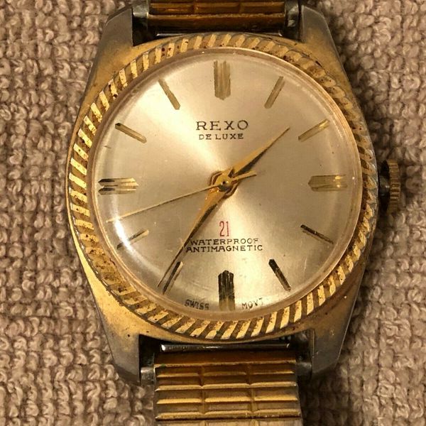 Vintage Men's Rexo Deluxe Watch - Wind Up / Swiss | WatchCharts Marketplace