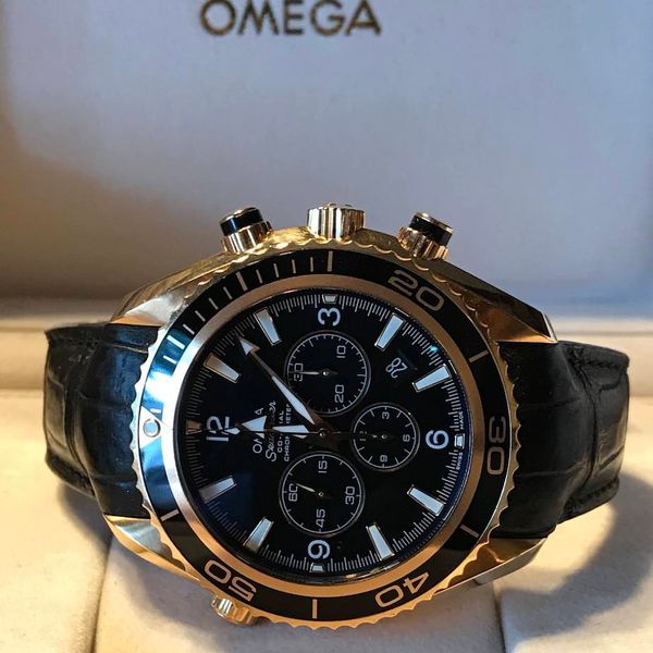 Wts: Omega seamaster 22263465001001 chrono 18k ceragold - complete ...