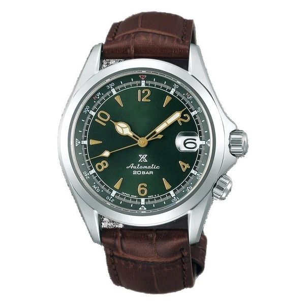 SEIKO PROSPEX SPB121 ALPINIST GREEN DIAL W LEATHER STRAP AUTOMATIC ...