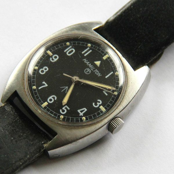 HAMILTON W10 BRITISH ARMY MILITARY WATCH 1973 BROAD ARROW | WatchCharts ...