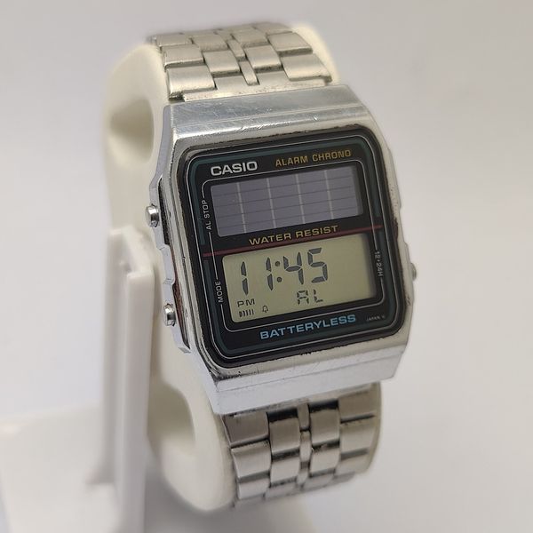 Casio AL-180 Battery less Solar Rare 2025 Digital Chrono Vintage Men,s ...