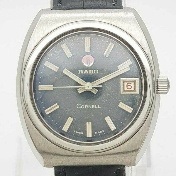 Vintage Rado Cornell Automatic Cal. ETA 2783 Date Steel Swiss Men's ...