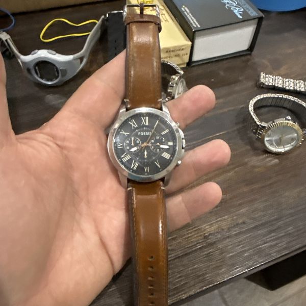 Fossil FS4813 Grant Men Wrist Watch - Brown | WatchCharts Marketplace