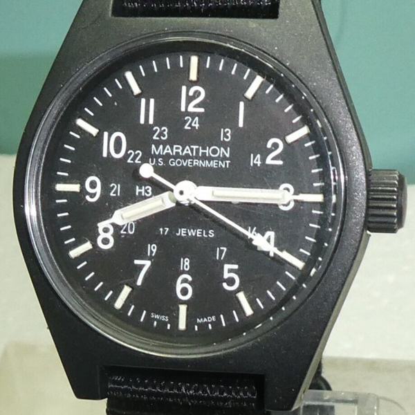 Marathon GPM Military Issue Watch - MIL-PRF 46734G - 17J Running VGC ...