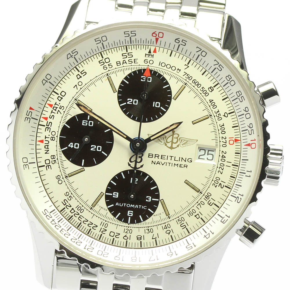 [BREITLING] Bright Ring Old Navitimer Chronograph A13022 Automatic Men ...