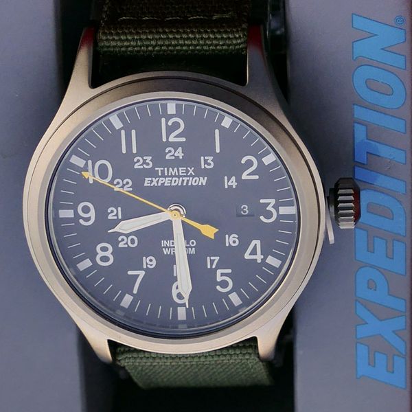 TIMEX T49961 Men's Expedition 'Scout' Nylon Strap Watch (New in Box ...