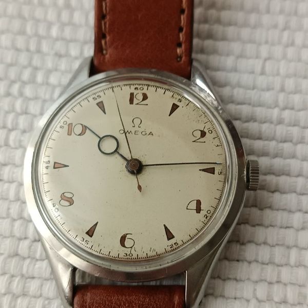 OMEGA CAL 30T2SC REF 2505-24 STEEL MANUAL WIND 37.5MM CASE SWISS WATCH ...