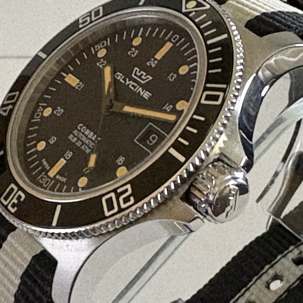 Glycine Combat Sub Automatic Wristwatch Black Dial, GL0095 ...