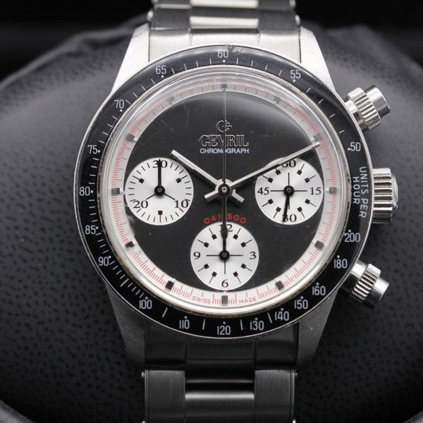 FSOT: Gevril Tribeca Paul Newman - Black Dial - Stainless Steel - 37mm ...