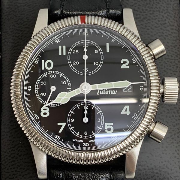 Tutima Watch 780-01 Flieger Chronograph F2 Automatic Stainless Steel ...