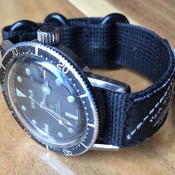 Vintage 1960s Helsa Dive Watch Ollech & Waj 17 Jewel | WatchCharts ...