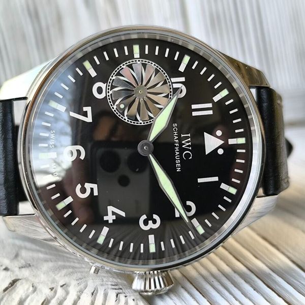 IWC Pocket watch Movement Custom Dial Marriage Watch Military style ...