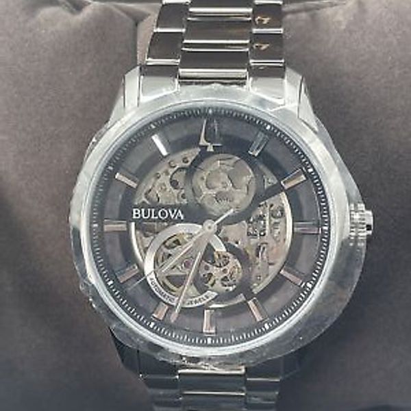 Bulova Men's Sutton Automatic Watch Stainless Steel | WatchCharts ...