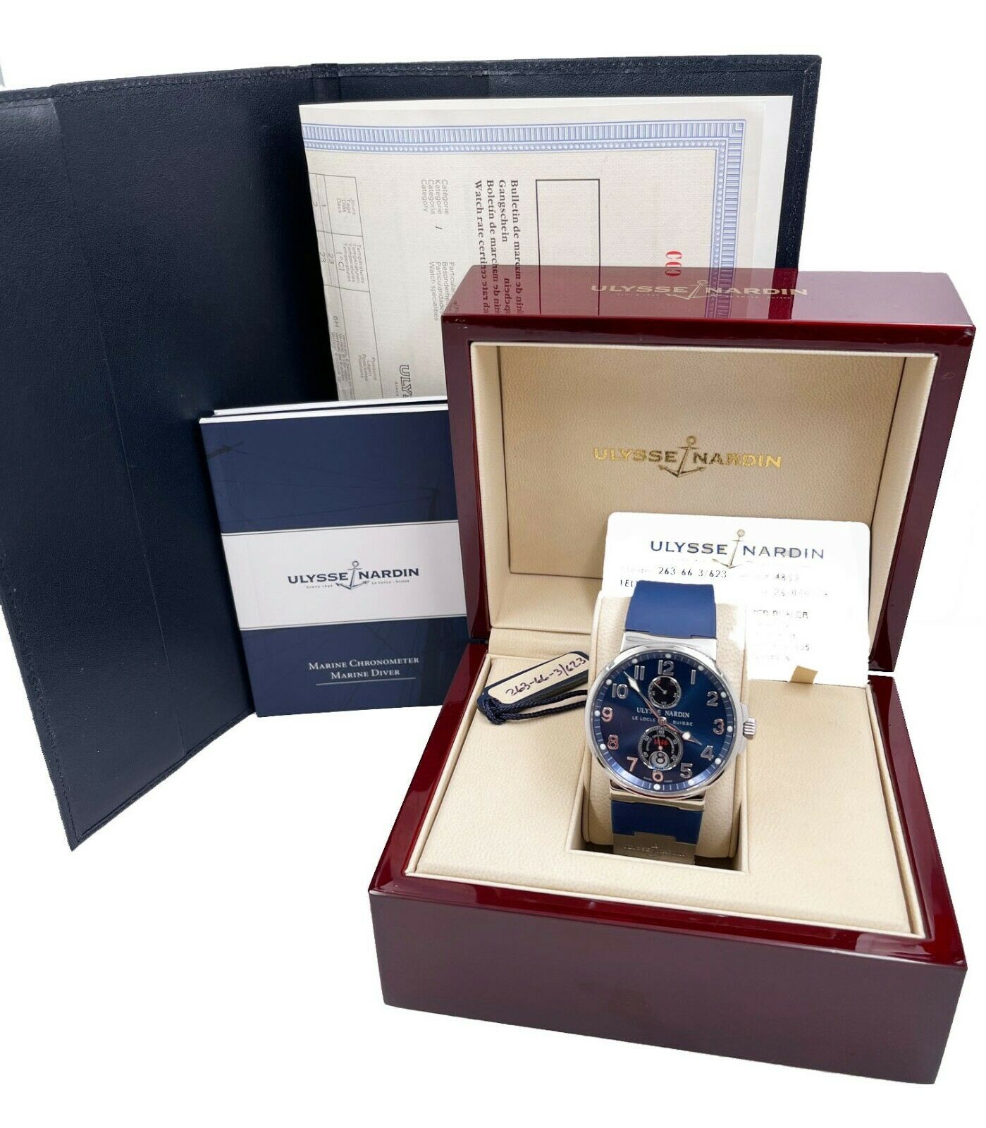 Ulysse Nardin 263-66-3/623 Marine Torpilleur Stainless Steel Box Paper ...