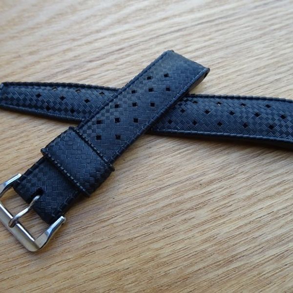 [€90 EUR] Genuine Tropic strap 70's - 18mm - Curved - Swiss Made - NOS ...