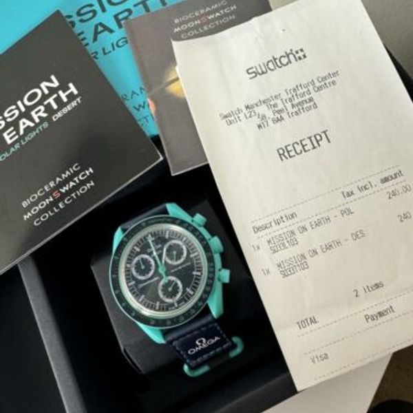 OMEGA X Swatch Moonswatch-Mission on Earth Polar Lights-new-receipt ...