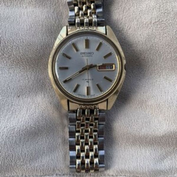VINTAGE SEIKO AUTOMATIC 7006-8007 17 JEWEL Watch W/ BEADS OF RICE BAND ...