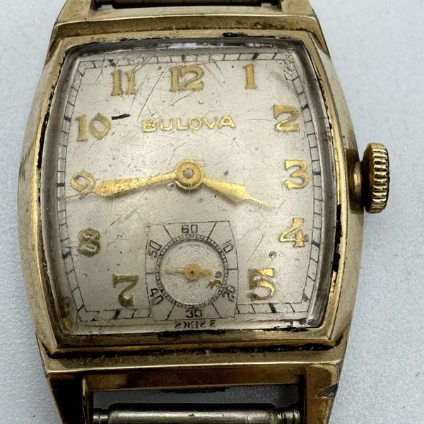 Vintage Bulova 10BC Menâ s Wristwatch For Parts Or Repair | WatchCharts ...