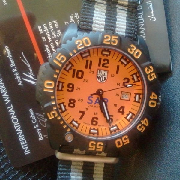 FS: Luminox "SAR" Orange EVO Navy Seal Colormark Series | WatchCharts