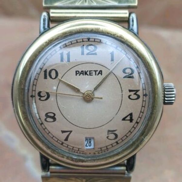 Raketa 2614.N Vintage Original Soviet Mechanical Watch Side Calendar ...