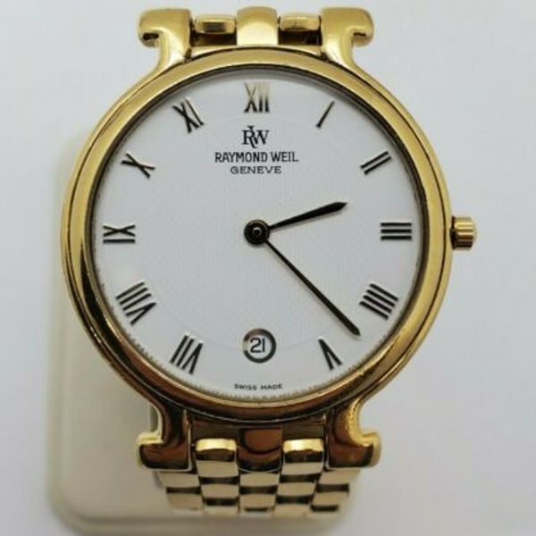 Raymond Weil 9137-2 18k Gold Plate Stainless Steel Quartz Watch ...