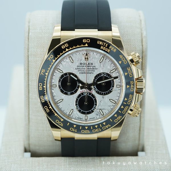 FSOT:BNIB Rolex 126518LN DAYTONA YELLOW GOLD METEORITE DIAL OYSTERFLEX ...