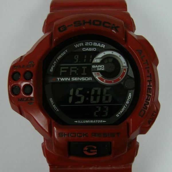 Mens Casio G-Shock GDF-100 3255 Altimeter Temperature Sensor Barometer ...