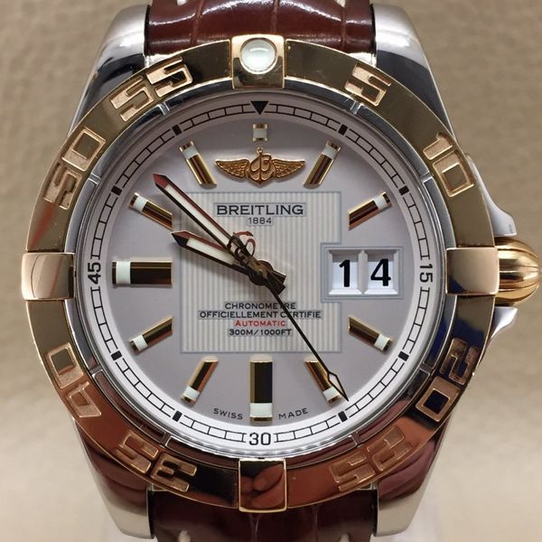 FS Breitling Galactic 41mm 18kt rose & SS - $3,200 OBRO | WatchCharts