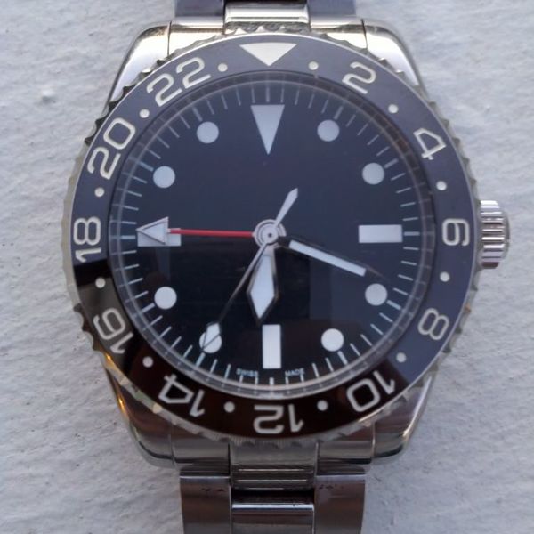 SOLD: GMT Ceramic Mil-Sub Homage Custom built by me | WatchCharts ...