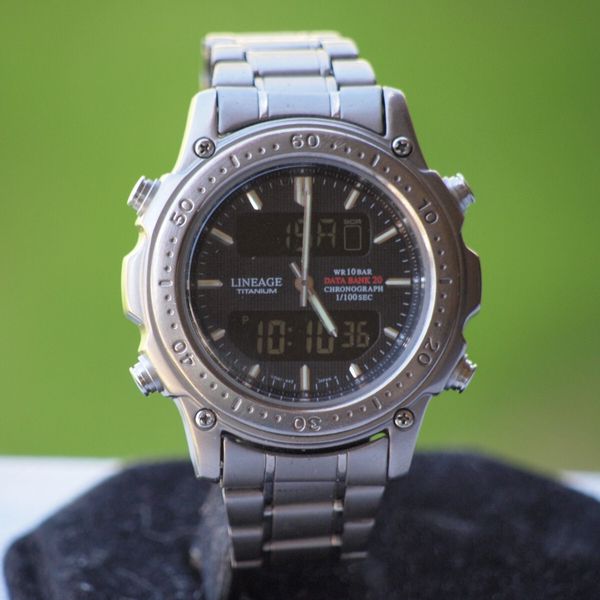 Very RARE Casio LIS- 007 Titanium Data Bank Military Chronograph Watch ...