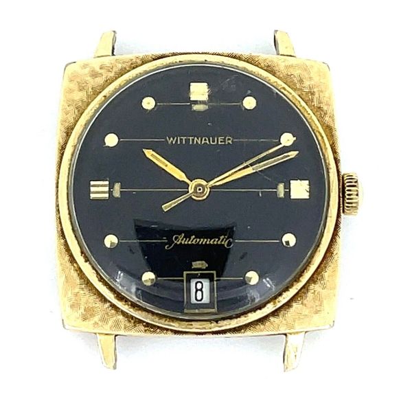 Vintage Wittnauer Gold-Plated Automatic Watch Date 30mm Square Unique ...