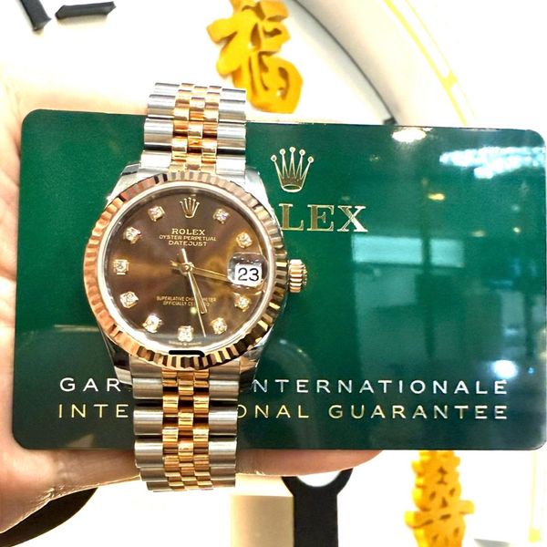 Rolex 278271 datejust jubilee diamond choco dial | WatchCharts Marketplace
