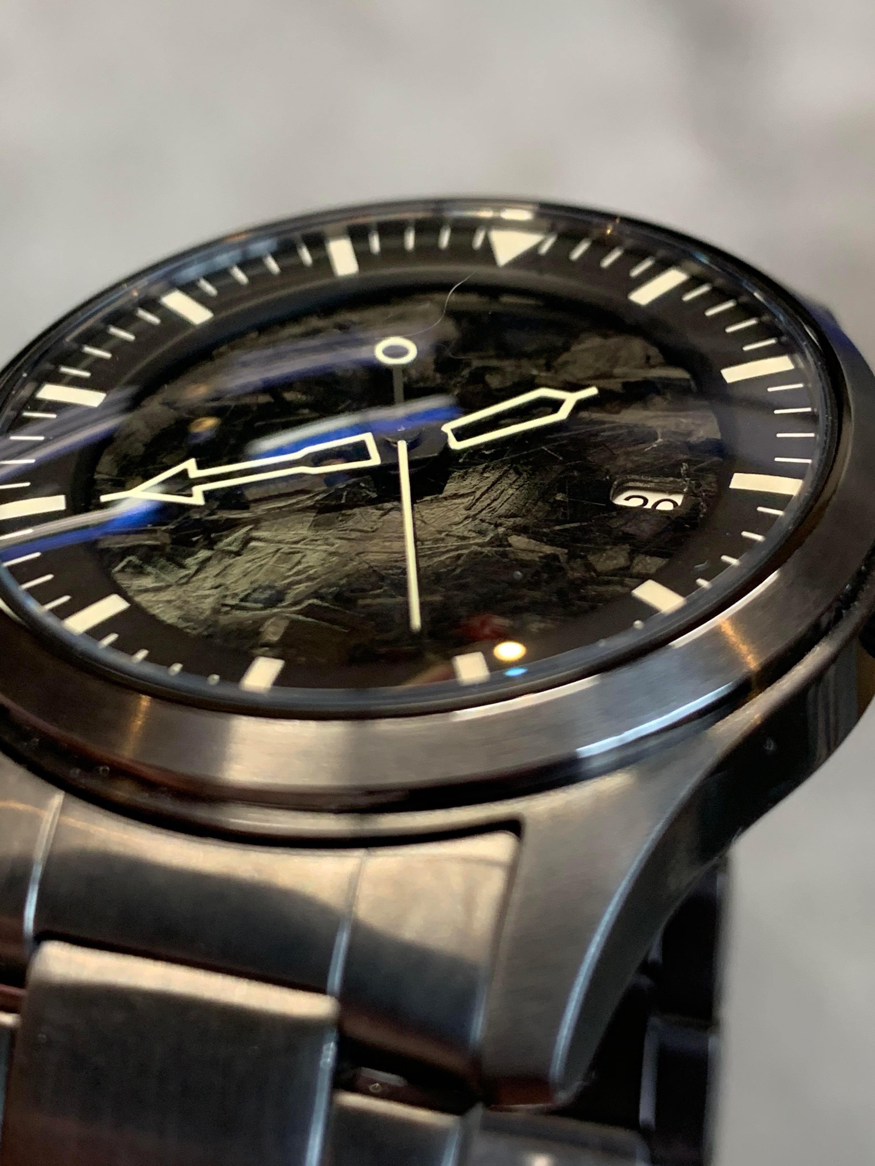 [WTS] Seiko mod SNZG17 with forged carbon dial, fully lumed skeleton ...