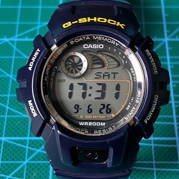 Casio G-Shock G-2900 Blue Yellow E-Data Memory Water Resistant 200m ...