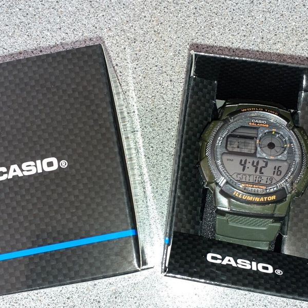 Mens Casio LCD Watch. Model AE-1000W | WatchCharts Marketplace
